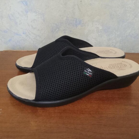 Fly Flot | Shoes | Flyflot Genuine Leather Slide Sandal Made In Italy ...